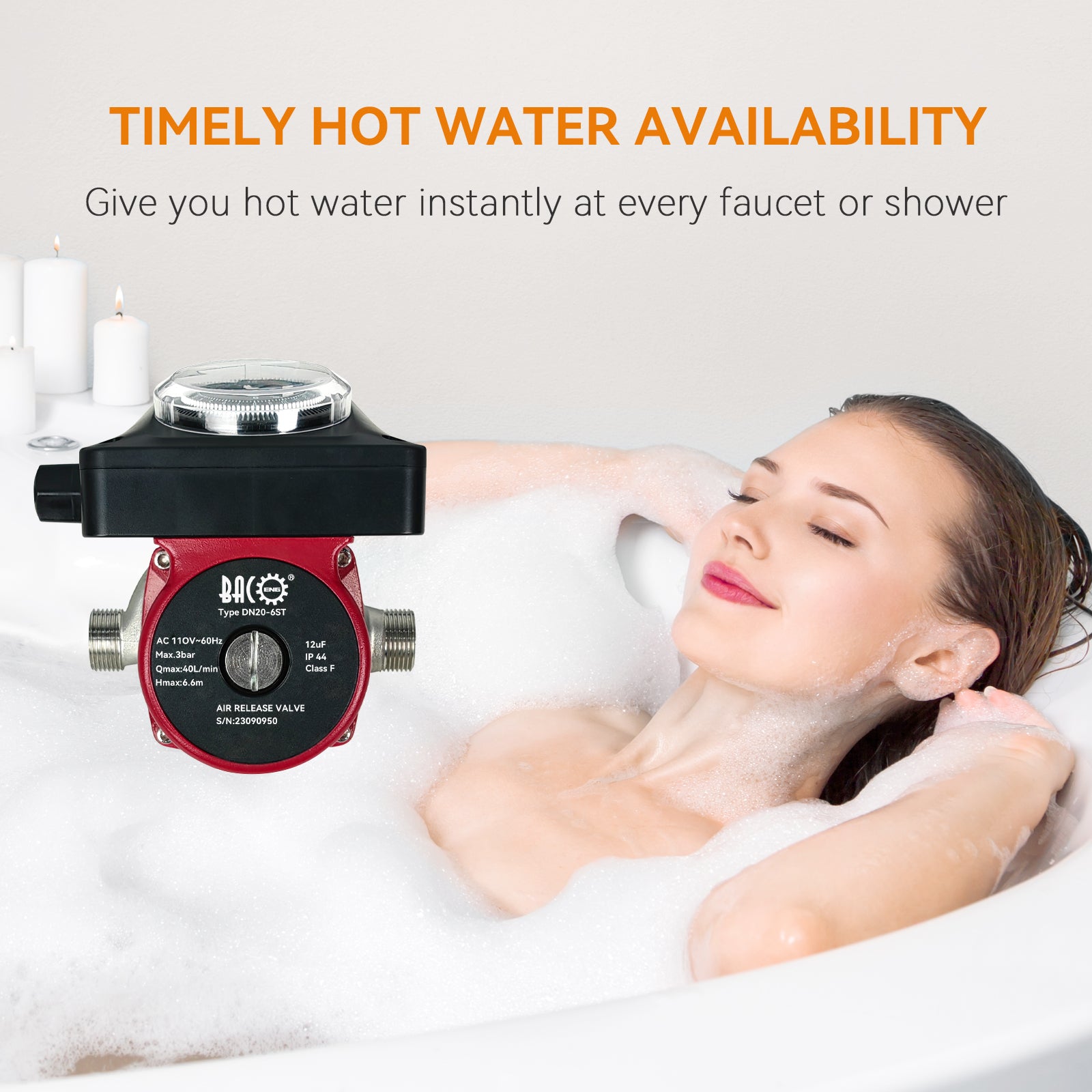 Auto Start/Close Water Circulation Pump With Timer – BACOENG