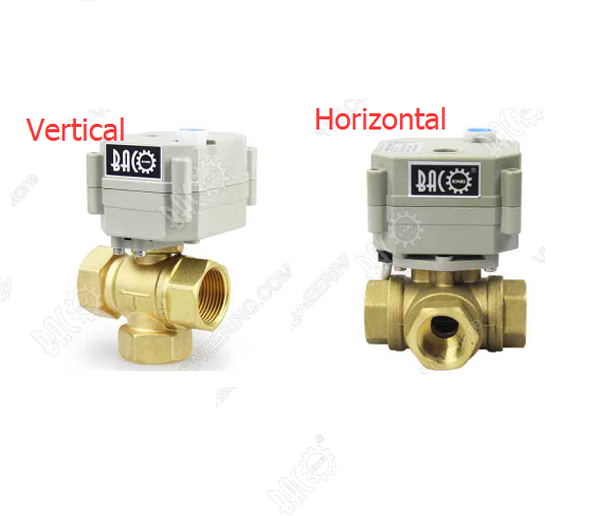 A20: 3 Way Brass Valve Body for Motorized Ball Valve (Pls buy A20 actu ...