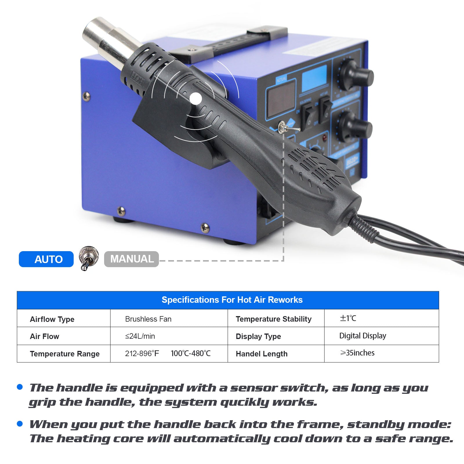 2in1 862d+ SMD Soldering Station – BACOENG